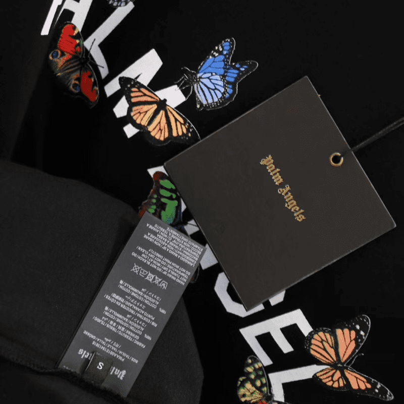 PALM ANGELS BUTTERFLY COLLEGE TEE - PA16 - REPGOD